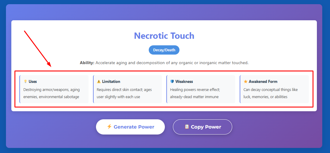 Anime Power Generator - Create Unique Anime Abilities & Superpowers