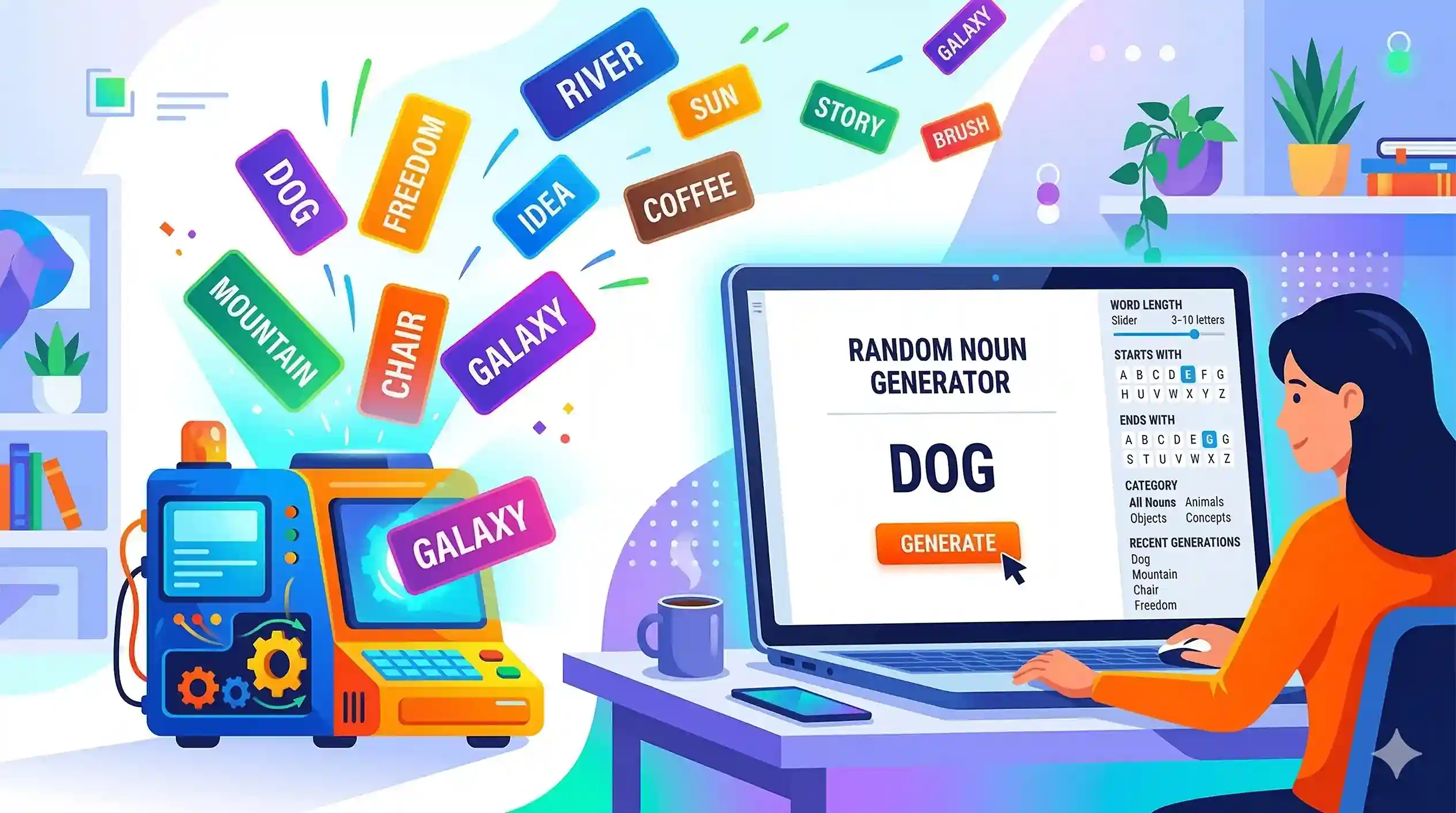 Random Noun Generator — Generate Unlimited Nouns Instantly
